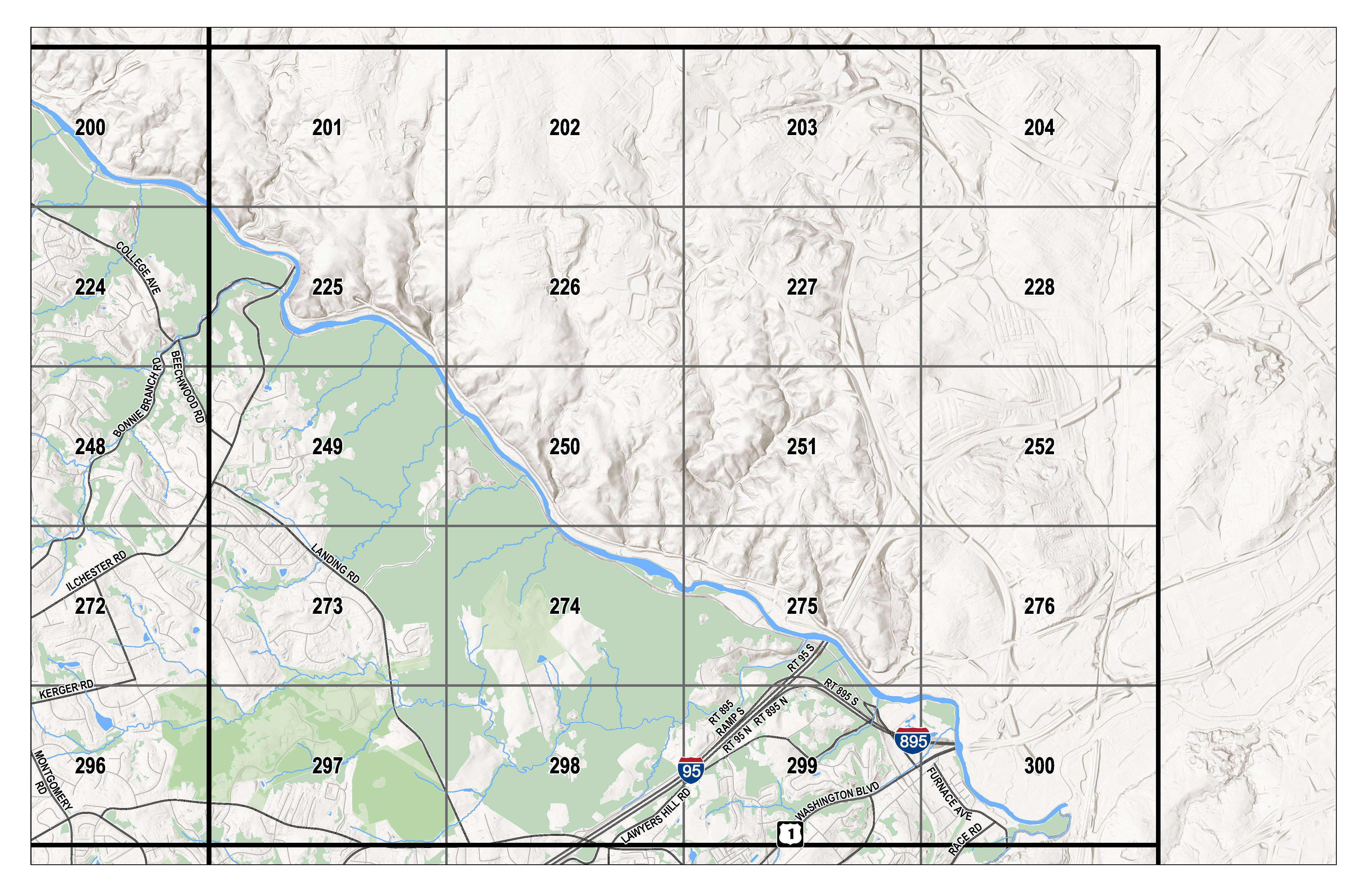 Land Features 2022 - Main Grid